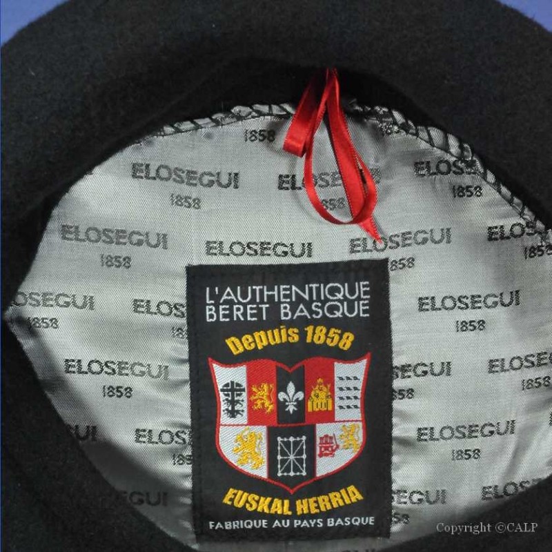 Vente casquette basque noire pour hommes - Fabriquée au Pays Basque
