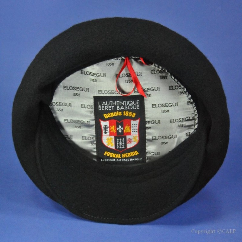 Vente casquette basque noire pour hommes - Fabriquée au Pays Basque