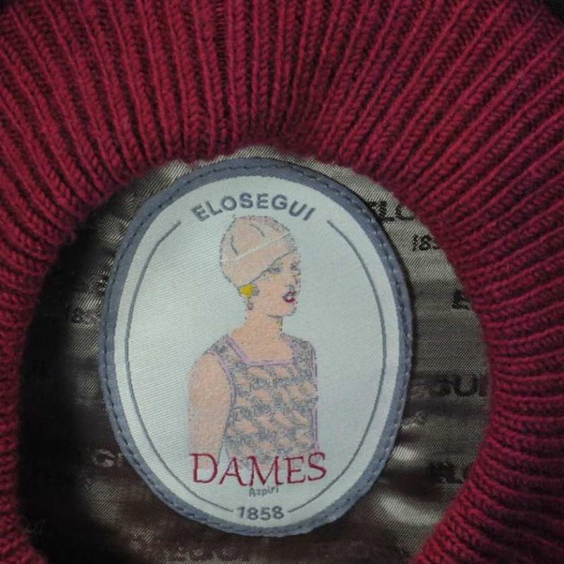 Béret hermès bicolore en laine - Achat beret Hermès bord côte élastiqué ...